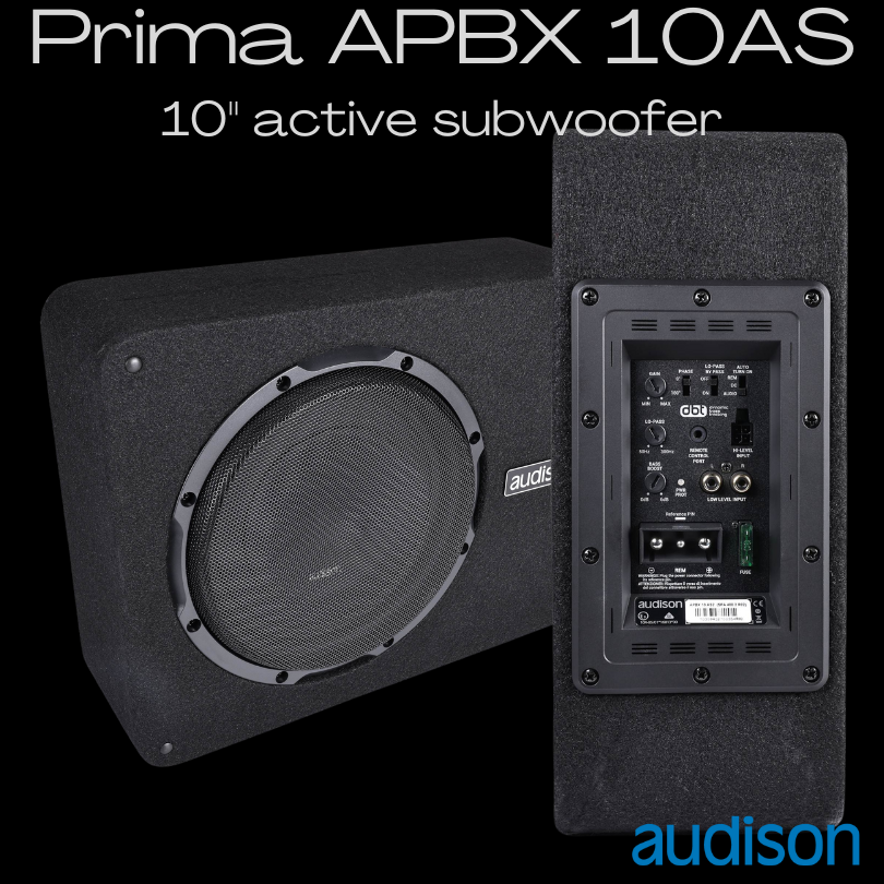 Audison Prima APBX 10 AS2 powered subwoofer – rapid-radio