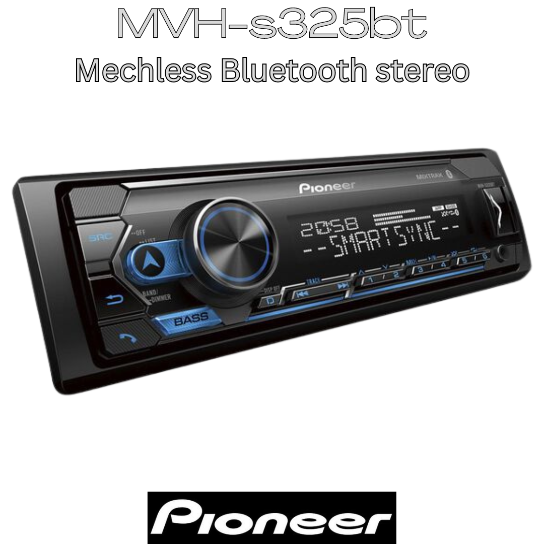 Pioneer MVH S325BT mechless bluetooth car stereo rapid radio