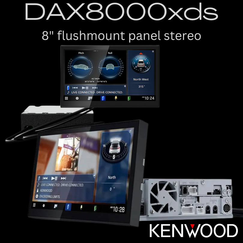 Kenwood DAX8000xds 8" panel stereo – rapid-radio
